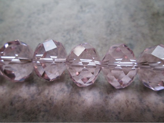 Kristal 16x13mm roze