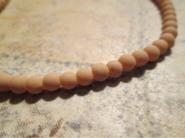 Gumirane perle 4mm, 20 komada, drap