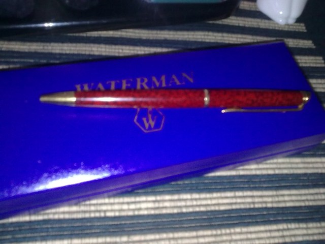 Waterman hemisphere red marble ballpoint