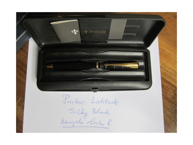 Parker Latitude Silky Black - luksuzna hemijska olovka
