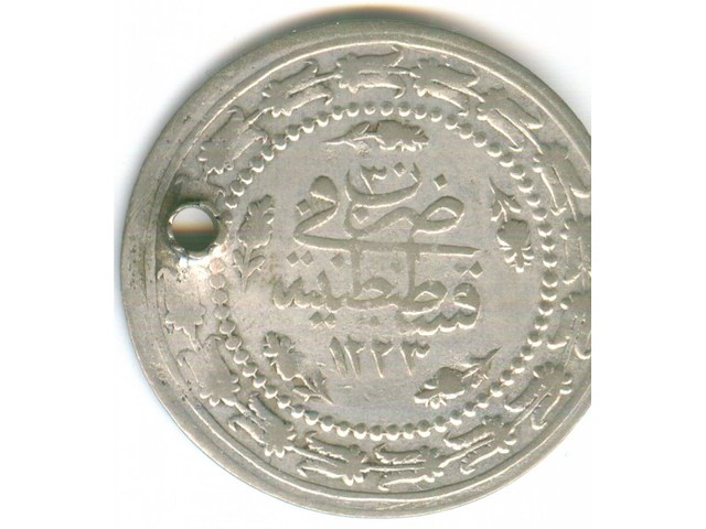 Turska 3 kurush Mahmud II 1223