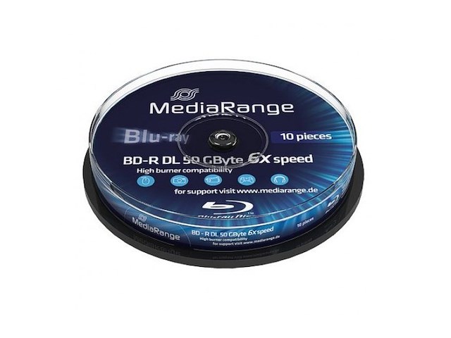 MEDIARANGE BLU-RAY 50GB/DL BD-R/6X (10 praznih diskova)