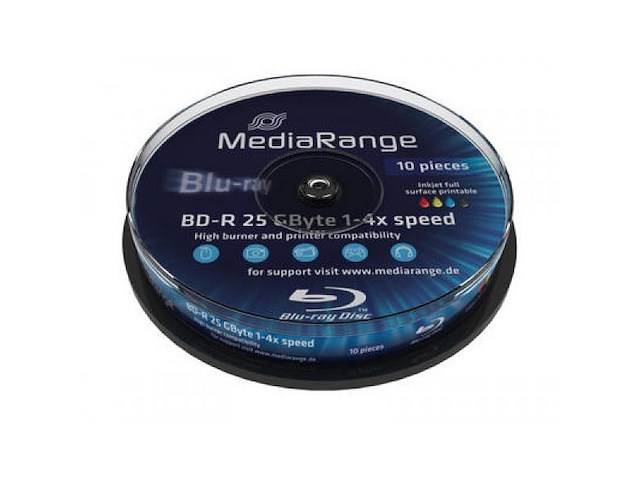 MEDIARANGE BLU-RAY PRINTABLE 25GB 4X  (10 komada)