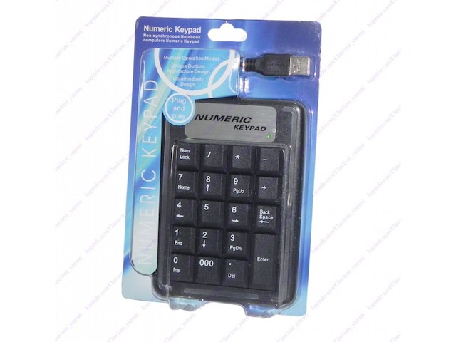 USB numericka tastatura + BESPL DOST. ZA 3 ART.