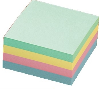 PapiriÄ‡i za beleÅ¡ke 10x10cm, 400l pastelne boje