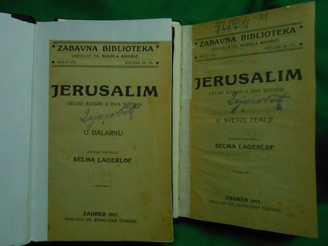 JERUSALIM I.-II. (istor.roman) SELMA LAGERLEF