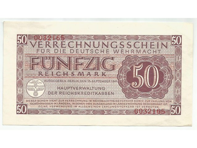 Nemacka 50 reichsmark 1944.