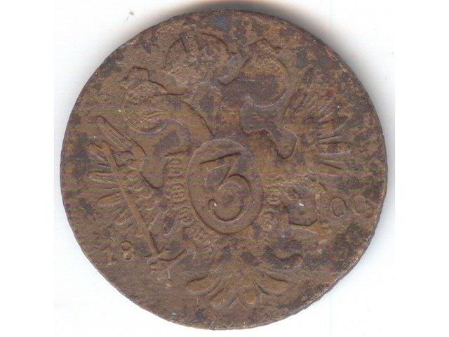 Austrija  3 kreuzer 1800 E