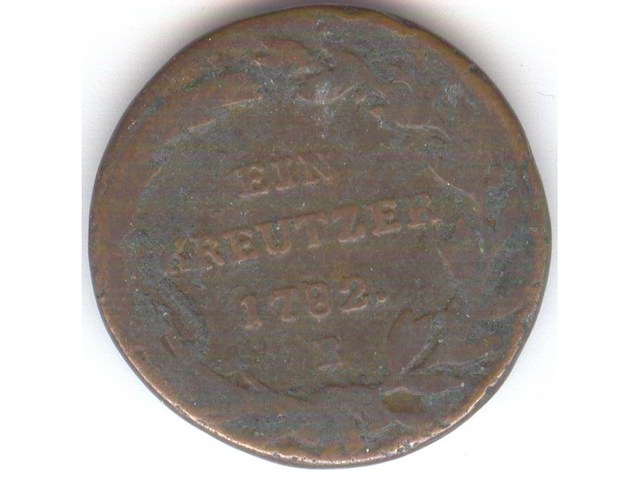 Austrija  1 kreuzer 1782 B