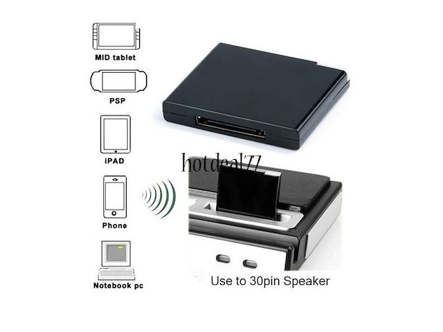 Bluetooth resiver za 30pin Apple uredjaje audio dock