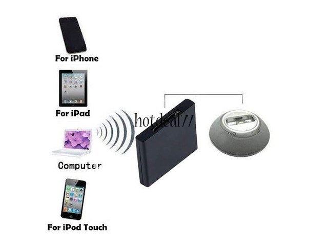 Bluetooth resiver za 30pin Apple uredjaje audio dock