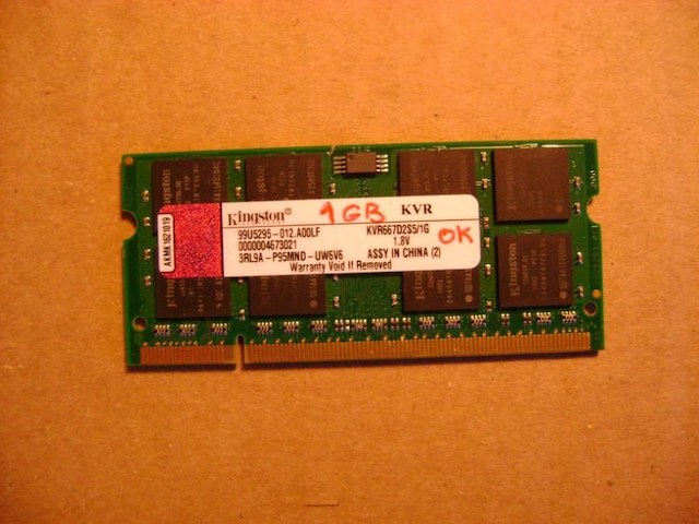 SODIMM DDR2 PC5300 1 GB Kingston