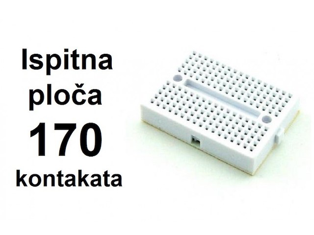 Ispitna ploca - Mini protoboard - 170 kontakata