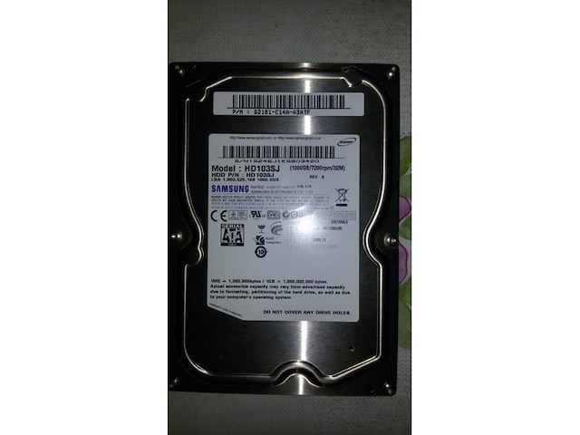 Hard disk Sata II Samsung F3 1 TB