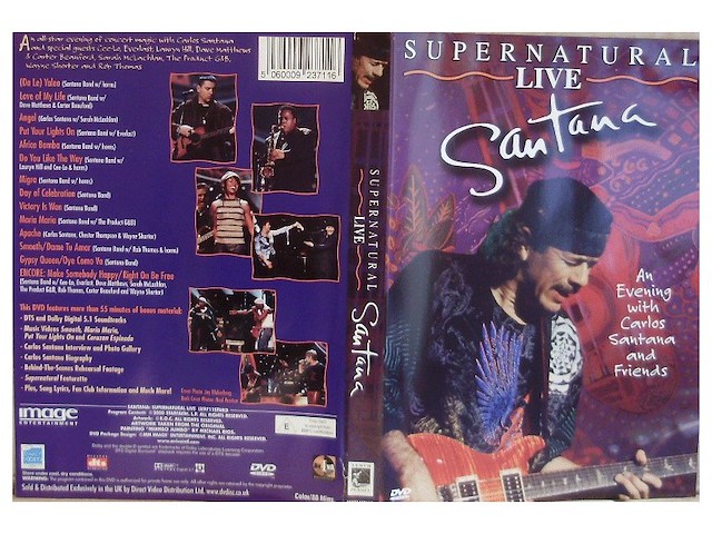 SANTANA - SUPERNATURAL - LIVE - DVD