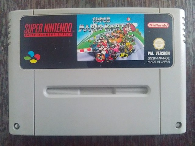 nintendo snes k super mario kart ispr ko sa slika