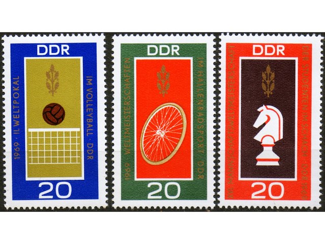 kt206d,  29. jul.1969. DeutscheDR  Mi1491-3  **  3/3