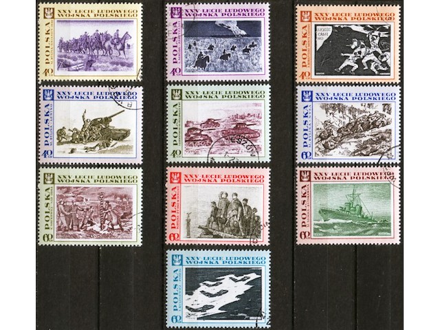 kt232a,  12. okt.1968  Polska  Mi1872-81 -o- 10/10