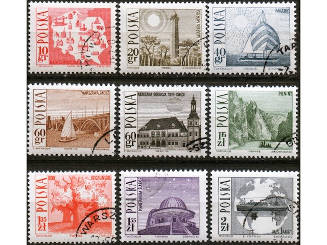 kt243,  15. sept.1966. Polska  Mi1705-13 -o- 9/9